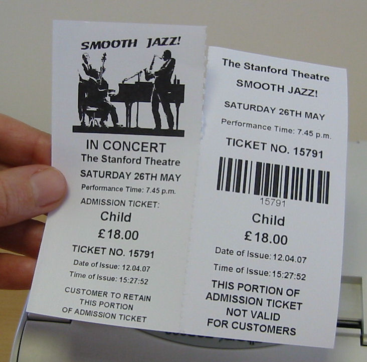 Concert Ticket Concert Ticket Printing 